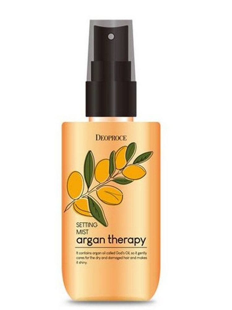 Deoproce Мист для волос с аргановым маслом Argan Therapy Setting Mist ...