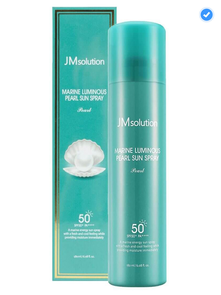 JMsolution Солнцезащитный спрей с экстрактом жемчуга, коллагена и керамидов Marine Luminous ...