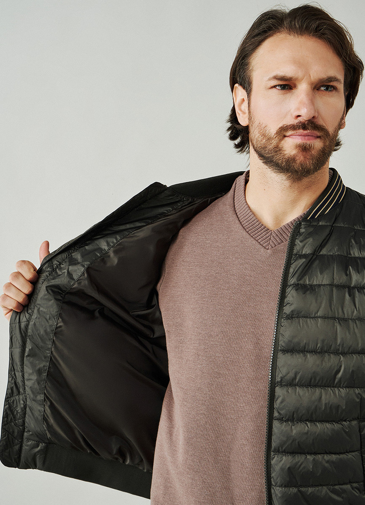 Куртка Мужской O'STIN хаки Текстиль, размер 58, 60 Китай купить c доставкой на OZON по низкой ...