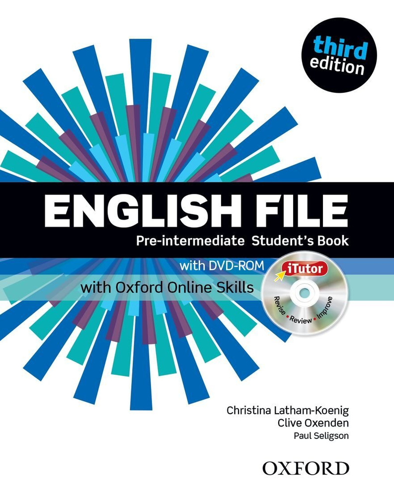 English File Pre-Intermediate КОМПЛЕКТ Учебник+Тетрадь+QR-код+DVD+CD ...