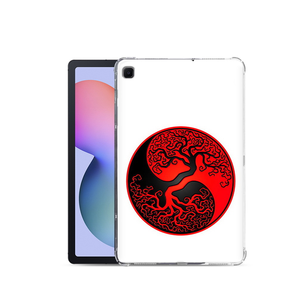 Чехол задняя-панель-накладка-бампер MyPads инь янь дерево для Samsung Galaxy Tab S6 Lite 10.4 SM ...