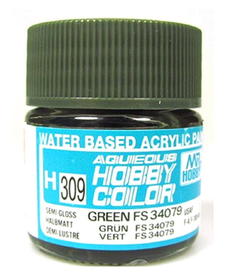 Mr.Hobby H Краска акриловая на водной основе полуматовая H 309 Зелёный ...