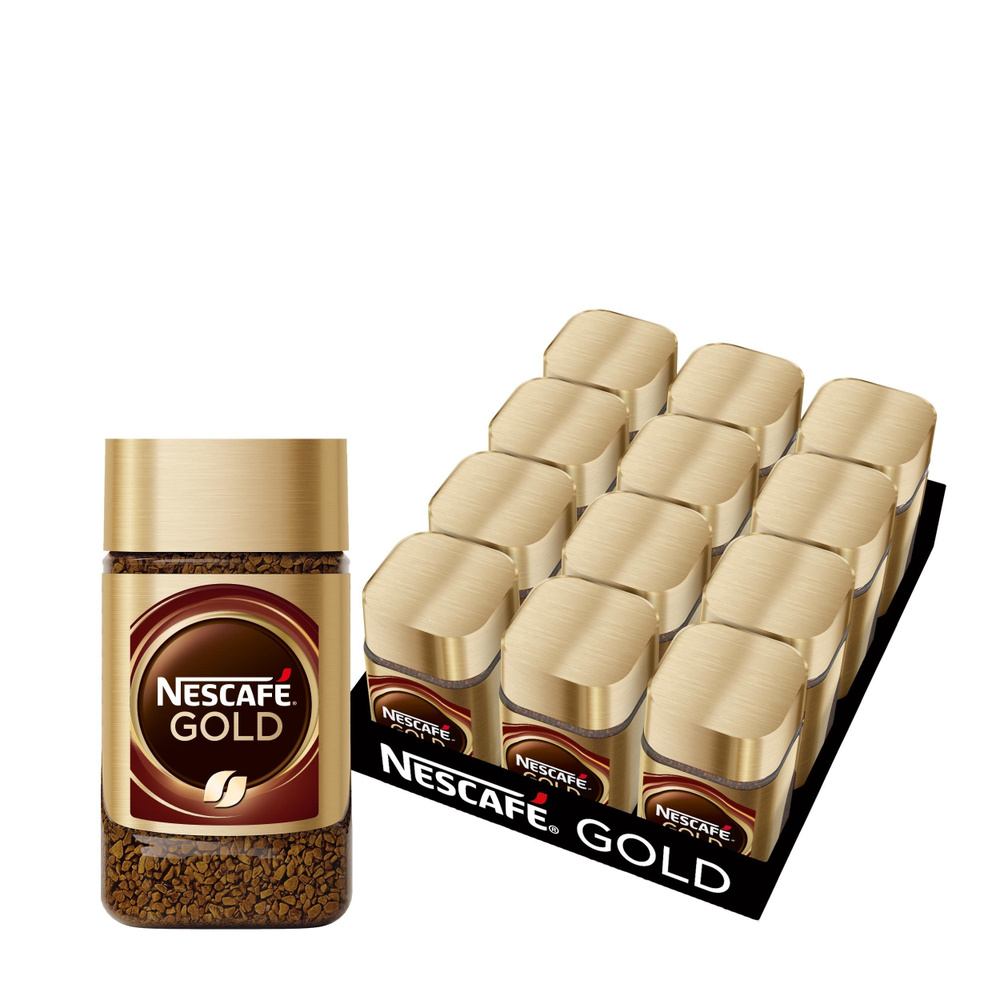 Кофе Nescafe Gold растворимый сублимированный с добавлением ...