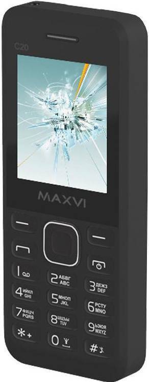 Мобильный телефон Maxvi C20, черный, черный - купить по выгодной цене в интернет-магазине OZON ...