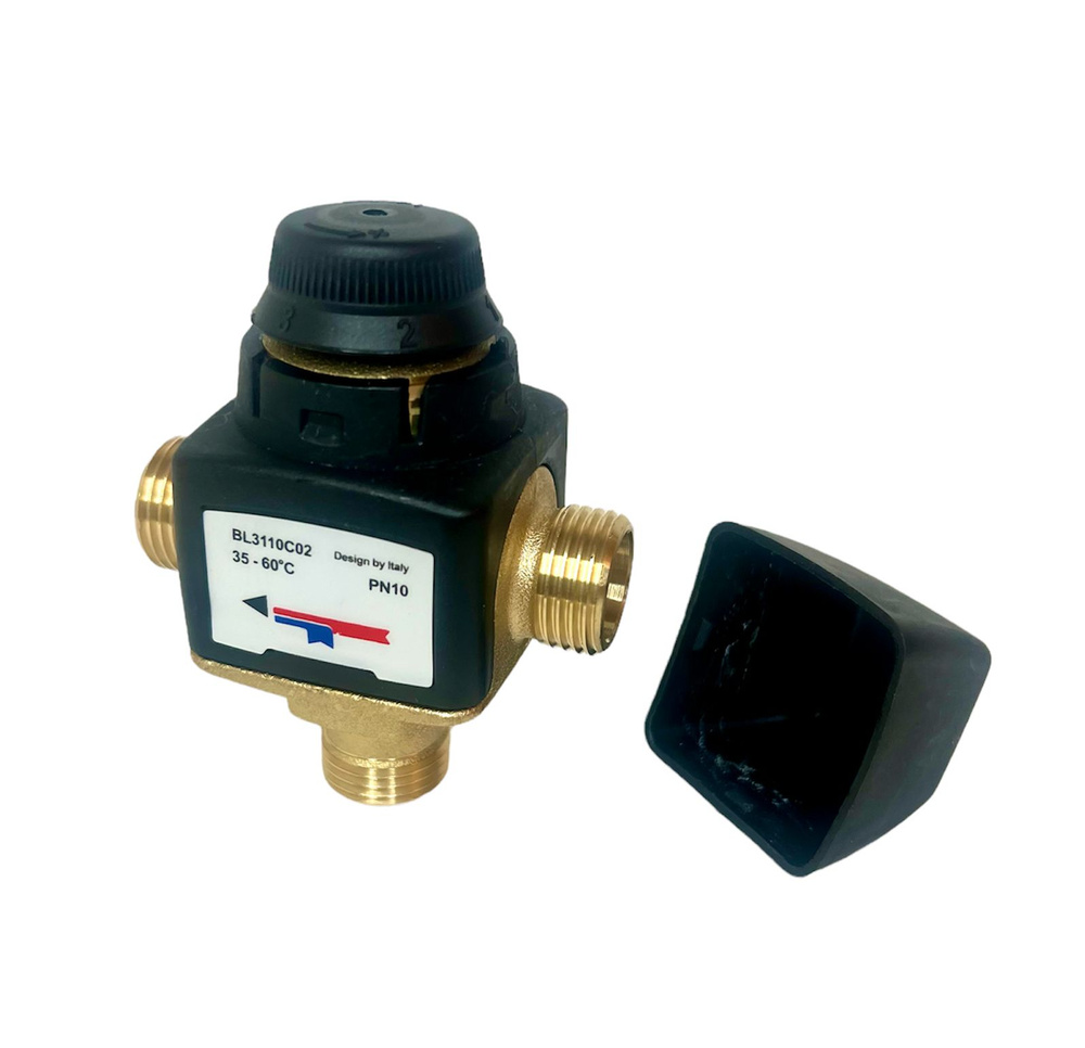 Термостатический смесительный клапан 1/2" наруж. рез. 35-60град kVs 1,2 ZEISSLER - купить в ...