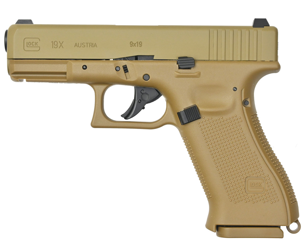 Пневматический пистолет Umarex Glock 19X TAN (Металл, Blowback ...