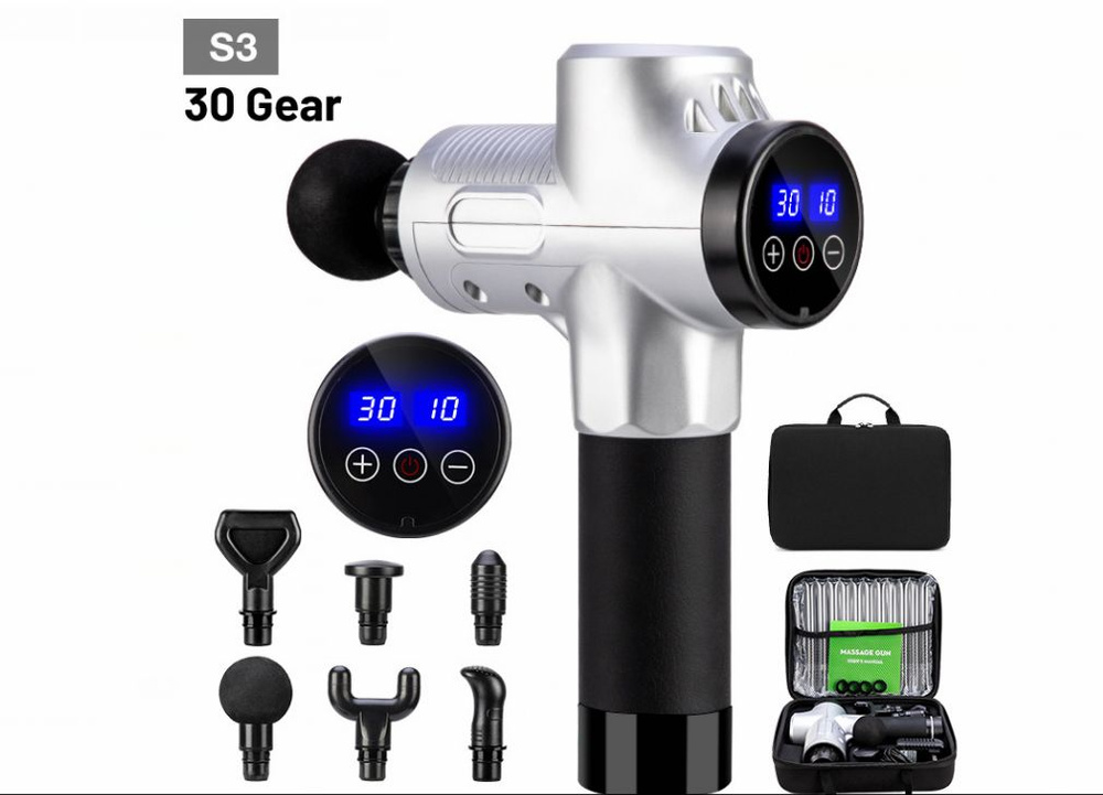 еркуссионный массажер Массажный пистолет для тела, шеи, плеч, спины ...