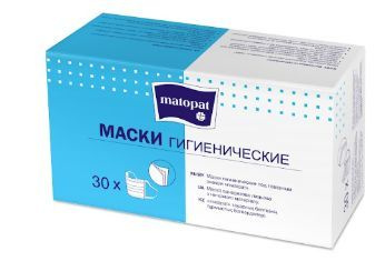 MATOPAT Маска гигиеническая одноразовая нестерильная, 30 шт. купить на ...