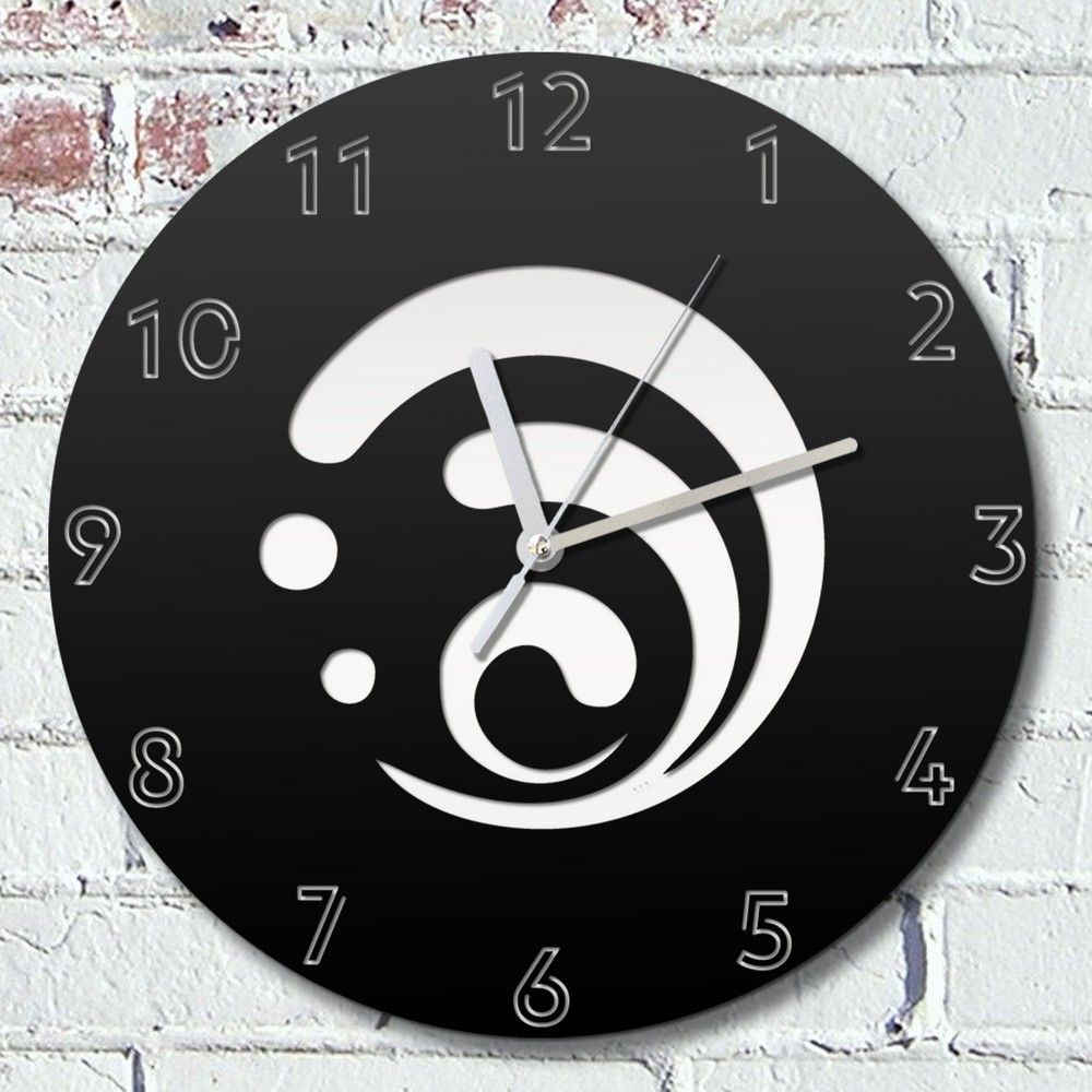 Настенные деревянные бесшумные часы Игра Genshin Impact Геншин импакт Цветы Ху Тао Албедо