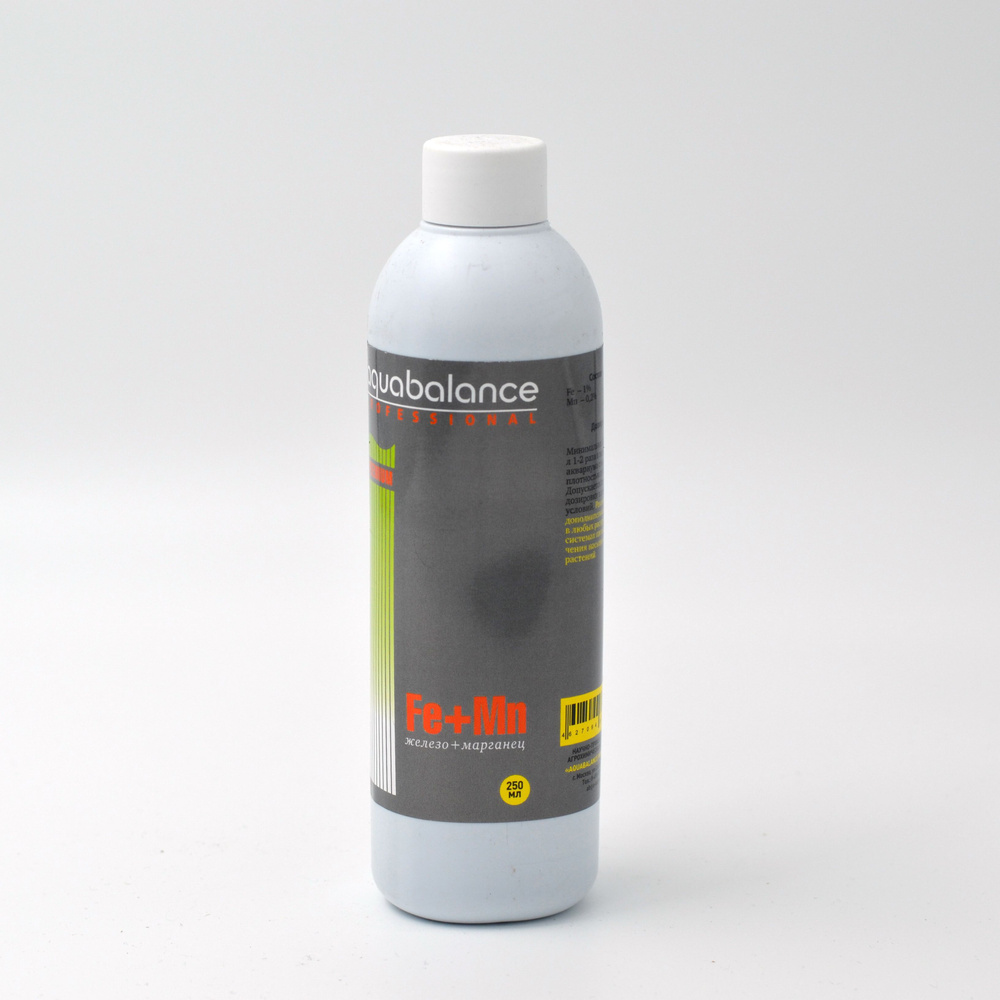Aquabalance Premium "Fe+Mn" 250 мл - удобрение для аквариумных растений с железом и марганцем ...