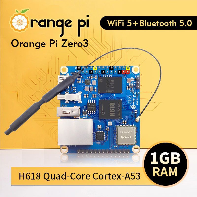 Микрокомпьютер ORANGE PI zero 3_Orange Pi Zero 3 (1GB) - купить по ...