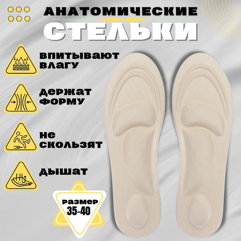 Ортопедические стельки мягкие анатомические от плоскостопия ...