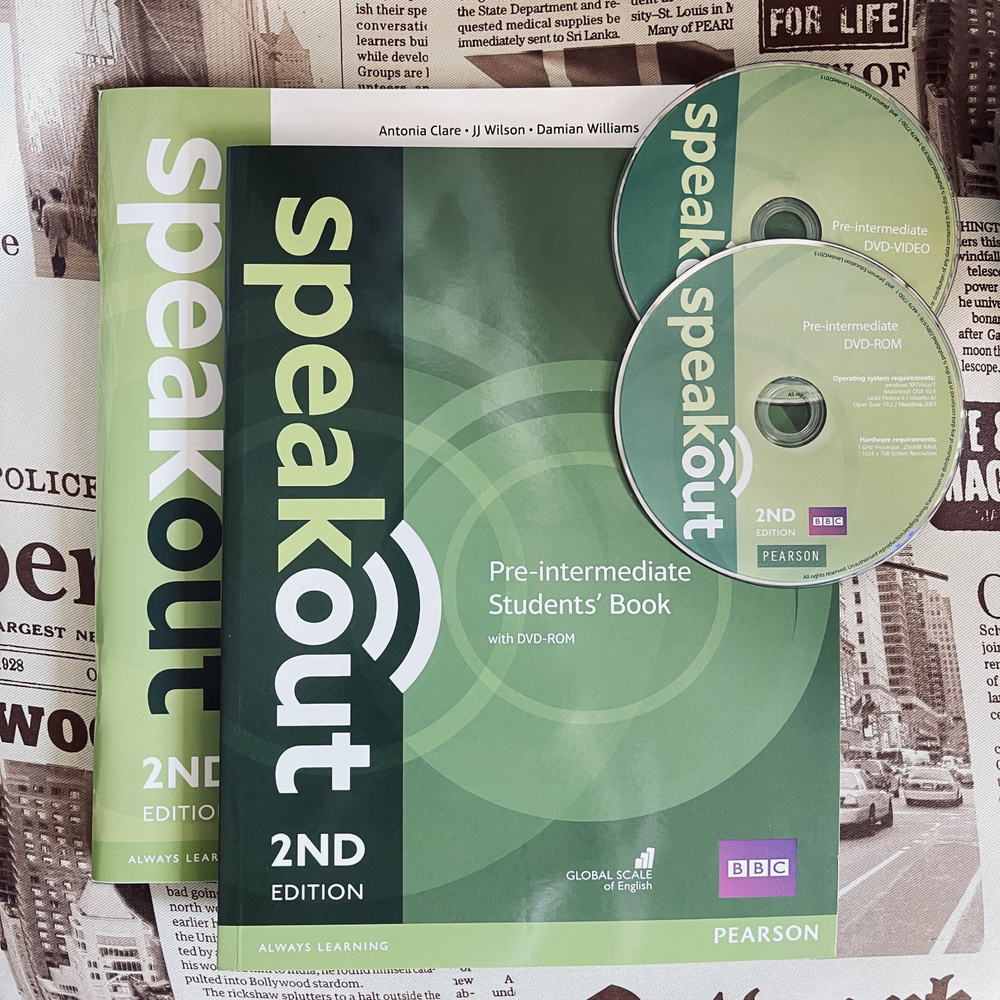 SpeakOut Pre-Intermediate (2d edition) Student's Book+Workbook+2DVDs ...