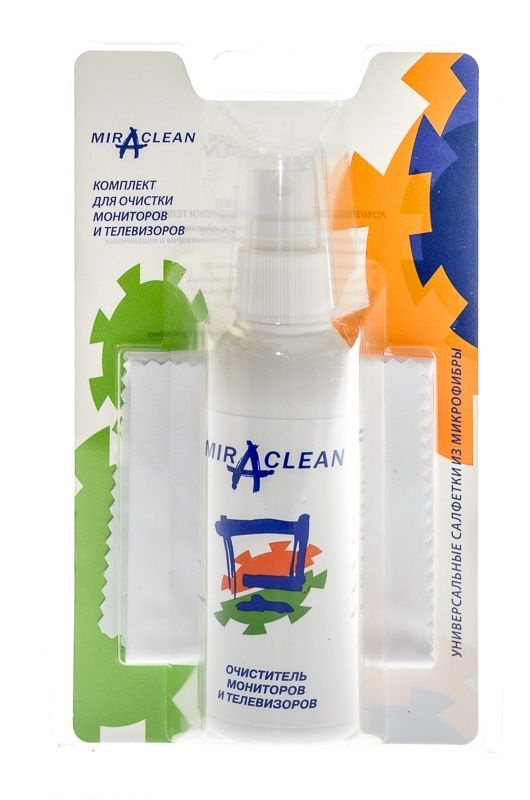 Чистящий набор из салфетки (микрофибра) + спрей 100 мл Miraclean 24154 ...