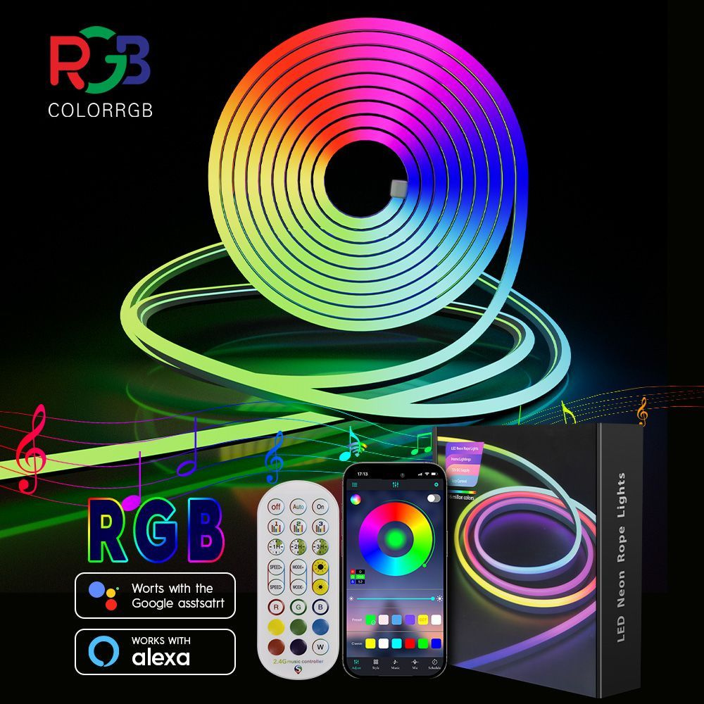 Светодиодная лента 12В Ip65 120 Led M размер 6х12мм Rgb