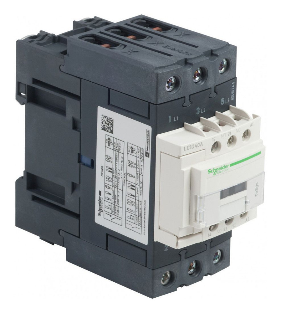Schneider Electric Контактор LC1D40A, 1шт. - купить с доставкой по ...