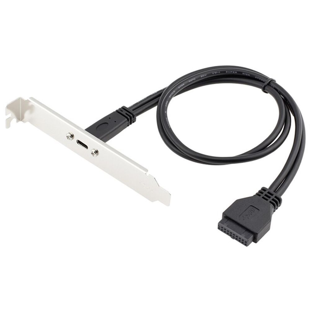 Кабель переходник Orient Usb Type C Gen1 20pin Male кабель 50см