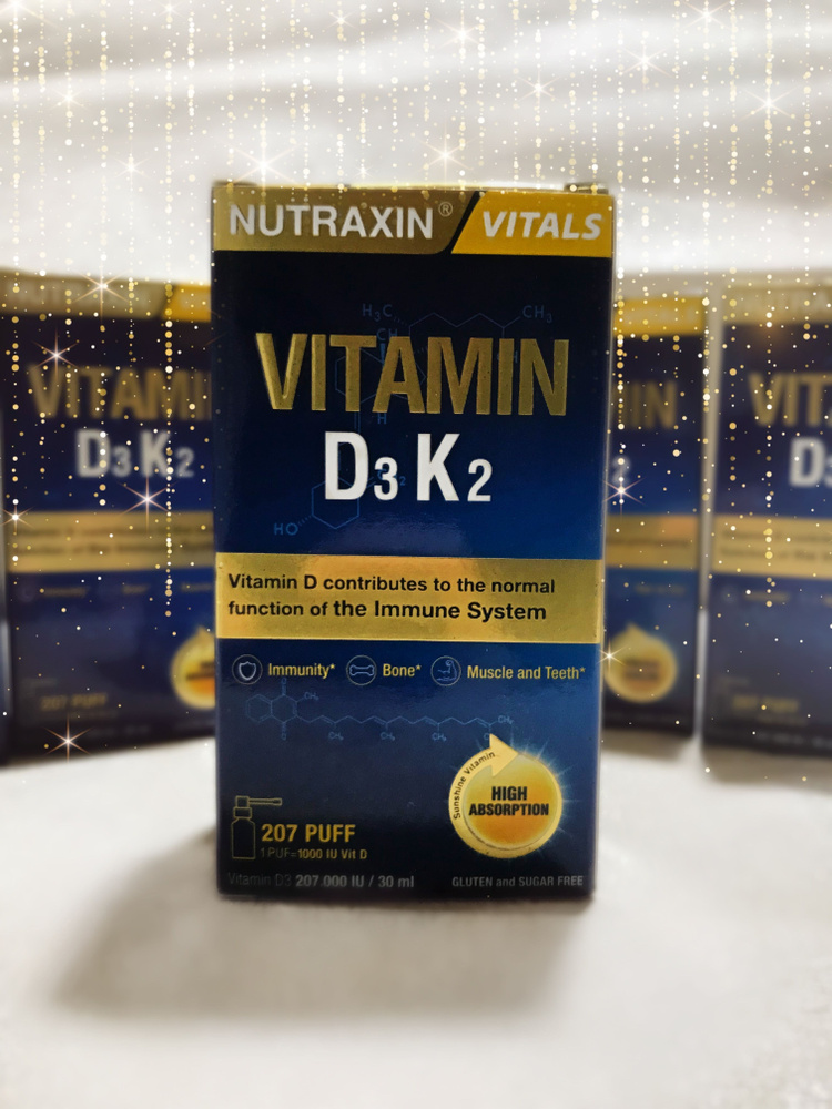 Витамин D3K2 спрей Nutraxin,30 ml 1000IU - купить с доставкой по ...