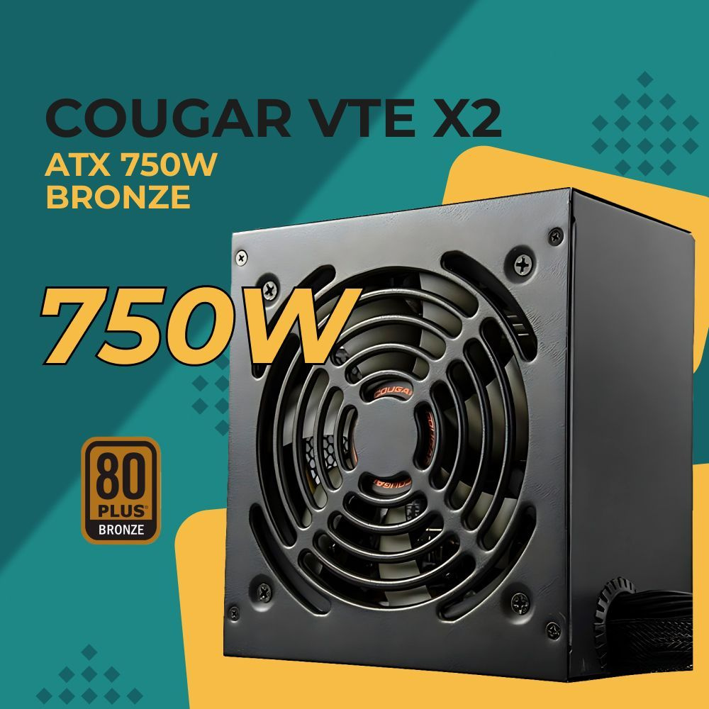 Cougar Блок питания компьютера CGR VX, 750 Вт (CGR VX-750) - купить с доставкой по выгодным ...