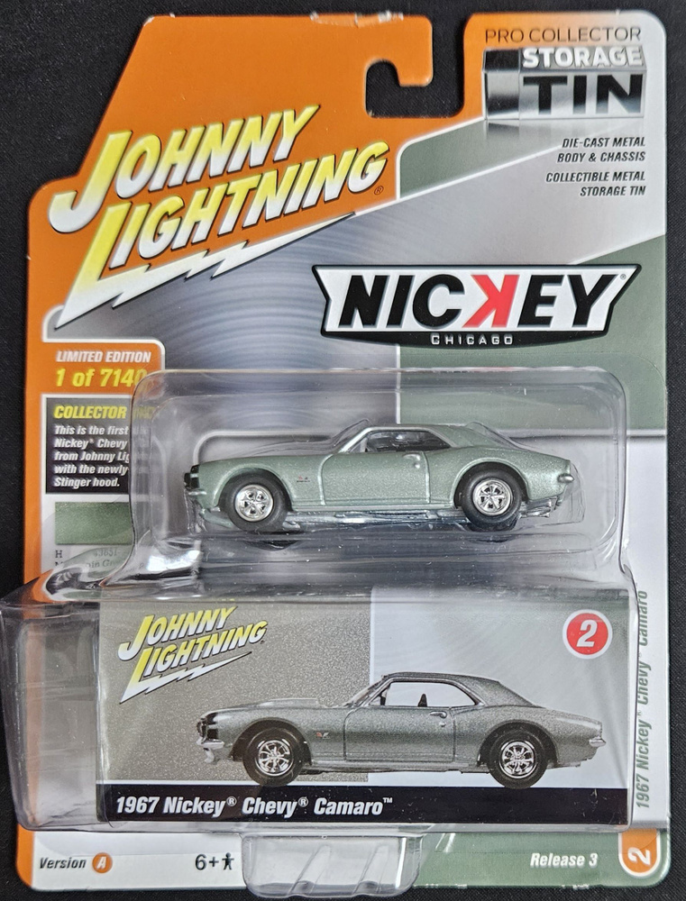 Johnny Lightning, 1967 Nickey Chevy Camaro, коллекционная модель ...
