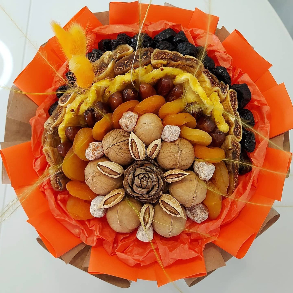 Букет из орехов и сухофруктов - купить с доставкой по выгодным ценам в ...