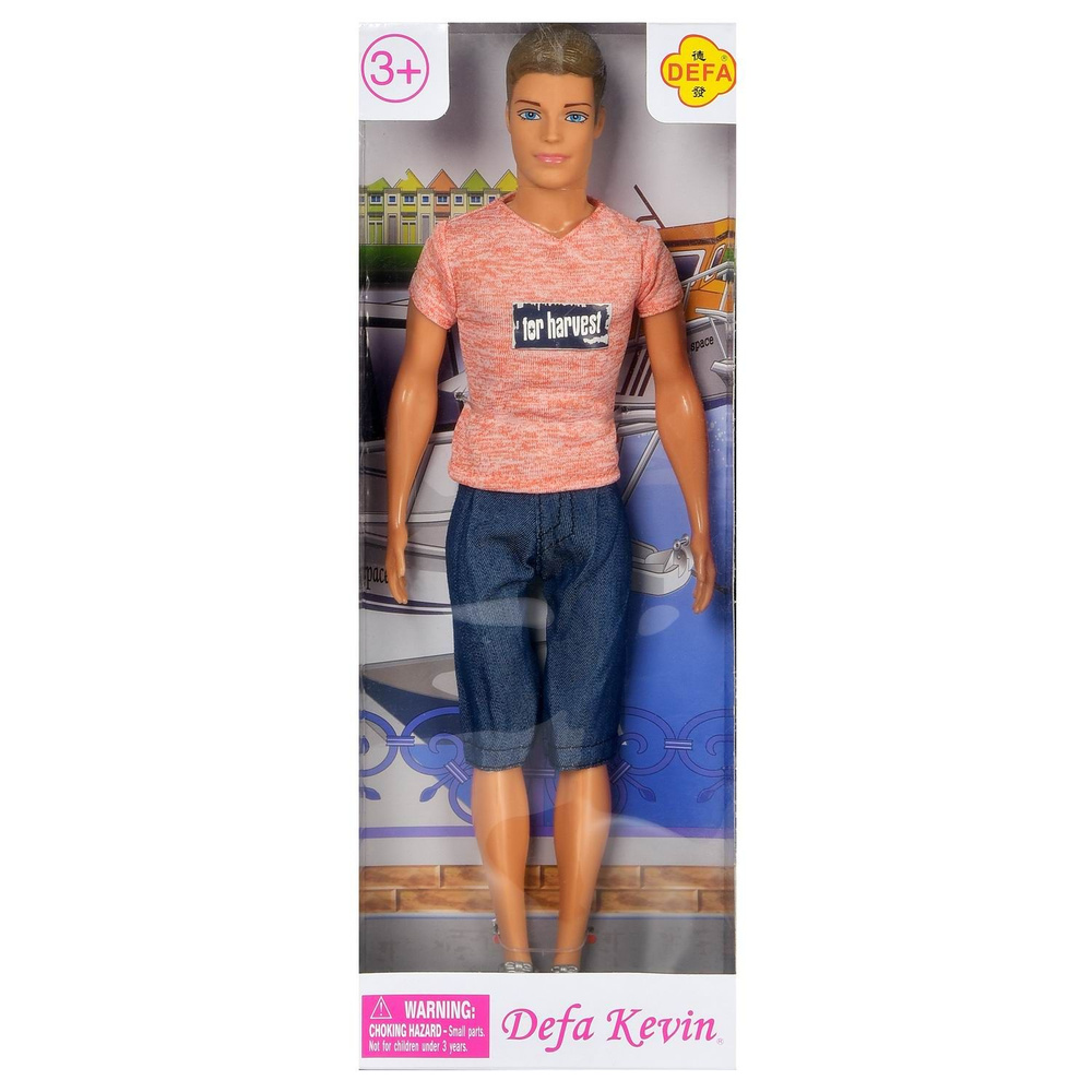 Кукла Defa Kevin Юноша в коралловой футболке 30 см - купить с доставкой ...