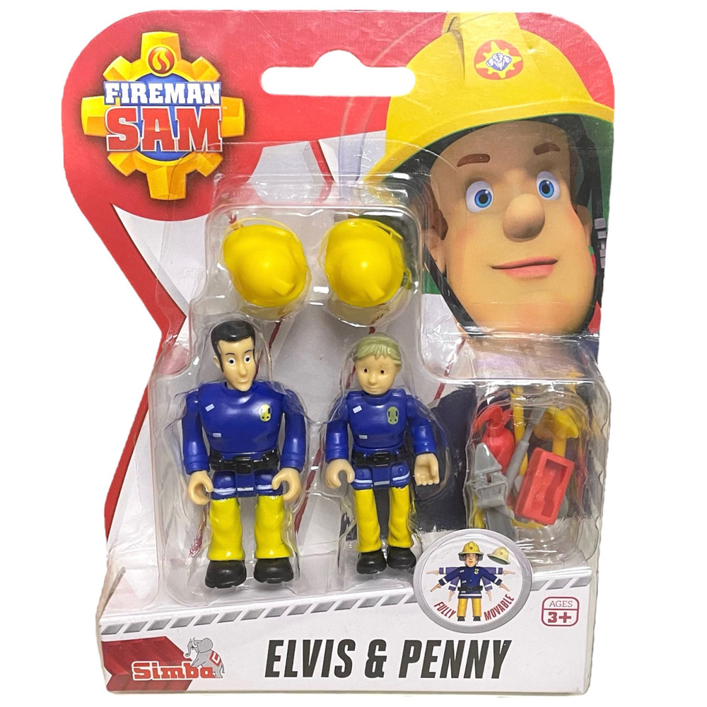 Фигурки "Элвис и Пенни" Пожарный Сэм, 7 см, Fireman Sam Elvis & Penny ...