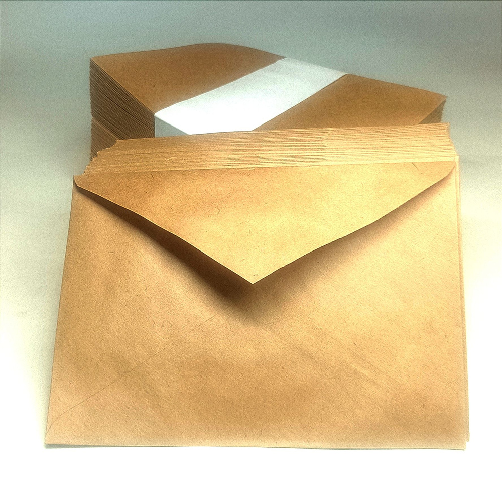Конверт, крафт, треугольный клапан, 330*410 мм, 50 шт. - купить с доставкой по выгодным ценам в ...