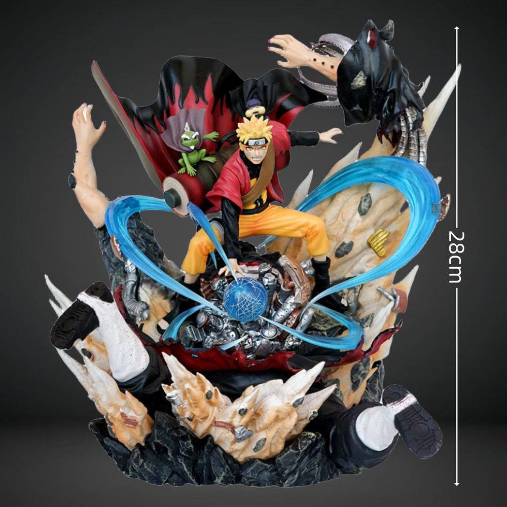 Фигурка Наруто Удзумаки из аниме Наруто(28cm) - купить с доставкой по ...