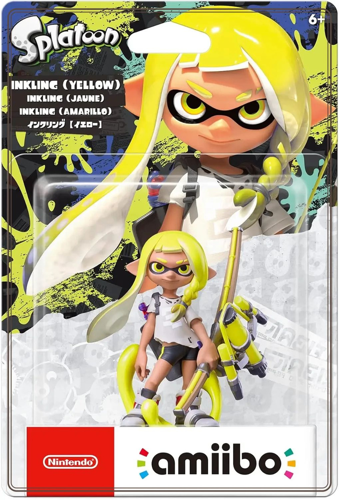 amiibo фигурка Nintendo Inkling Girl yellow Splatoon Коллекция - купить с доставкой по выгодным ...
