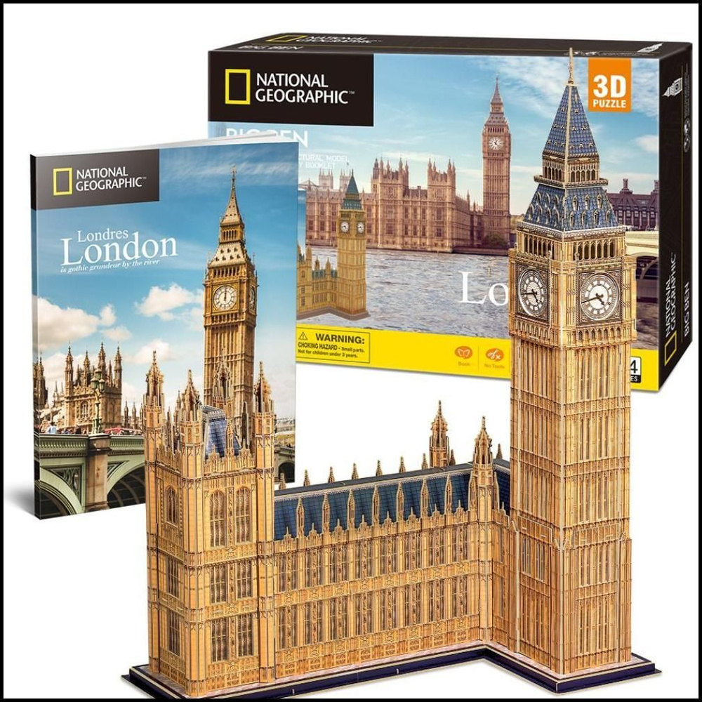 3D-пазл National Geographic Big Ben Model Kit для взрослых, искусство и ...