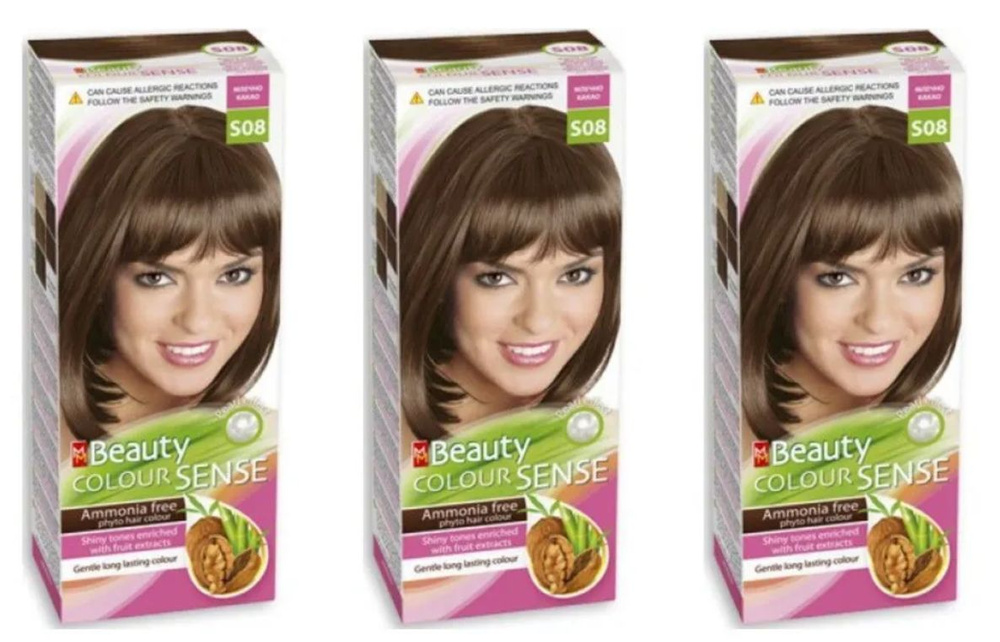 MM Beauty Краска для волос Color Sense, тон S08 Молочный Шоколад, 125 ...