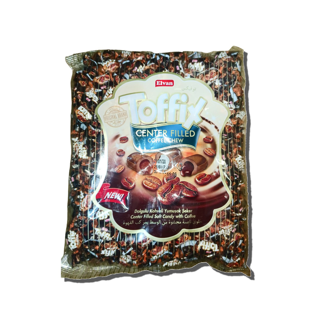"TOFFIX"- Конфеты жевательные мягкие со вкусом кофе, "ELVAN", 1000г ...