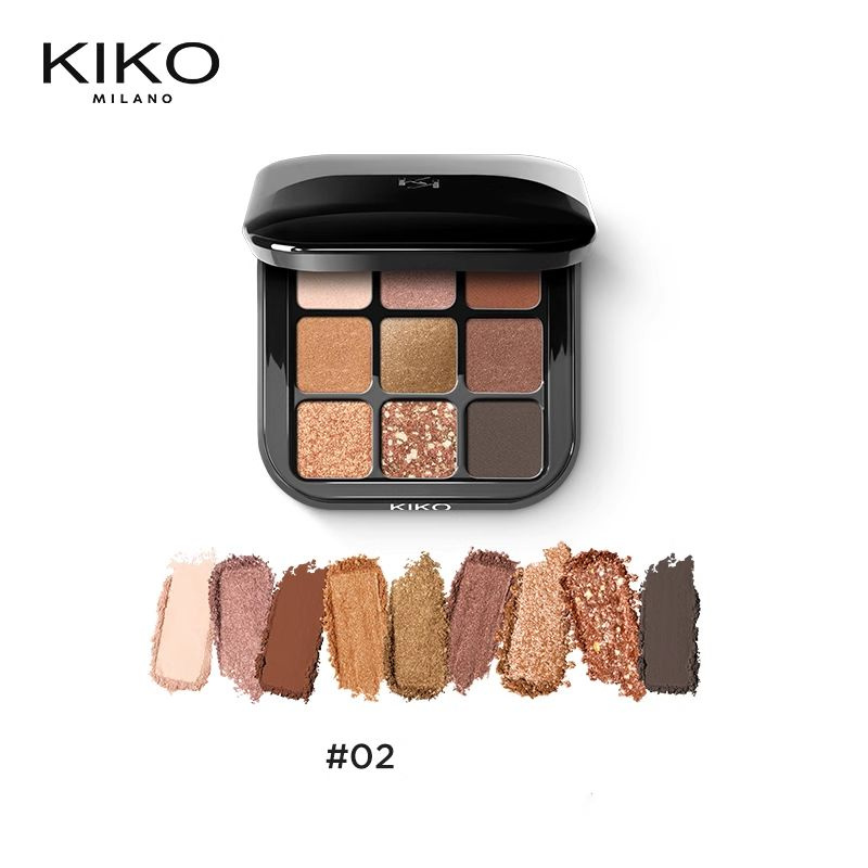 KIKO MILANO Палетка теней для век Glamour Multi Finish Eyeshadow Palette - купить с доставкой по ...