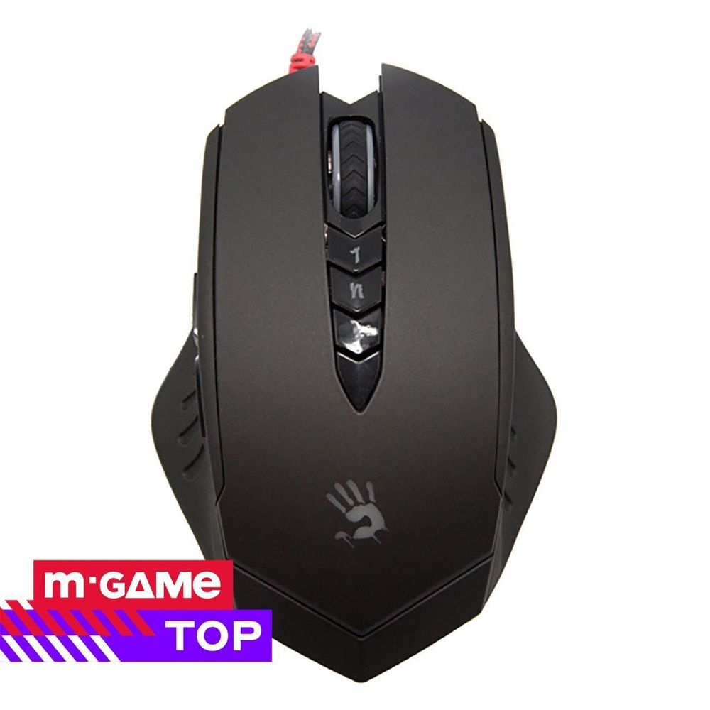 Игровая мышь проводная A4Tech V8 4711421902007,2110025469701, черный ...