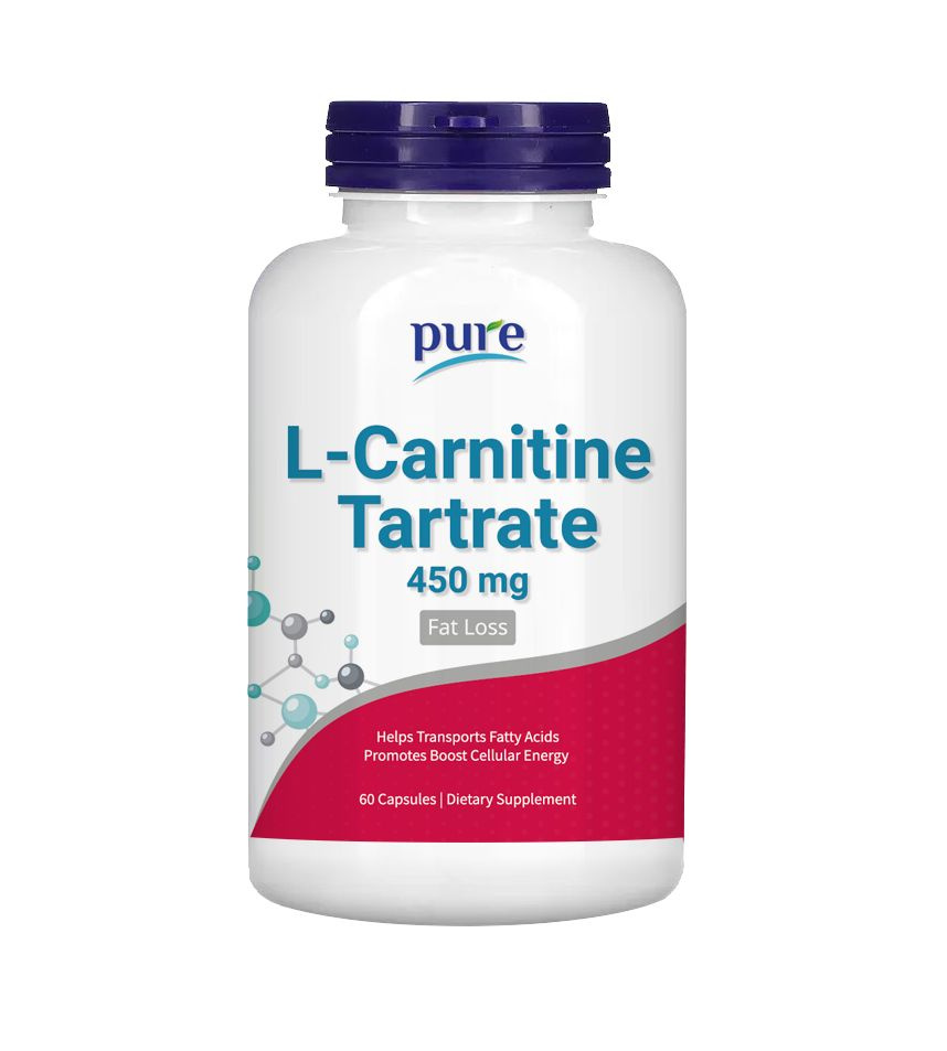 Л-карнитин тартрат в капсулах Pure L-Carnitine Tartrate Capsules 60 ...
