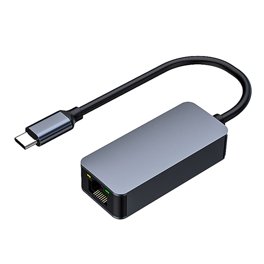 Проводной адаптер переходник Ethernet Rj45 2 5g Usb 3 0 2500 Мбит с тип