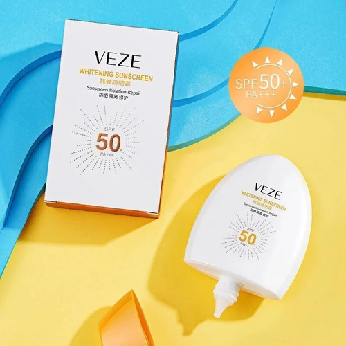 VEZE Солнцезащитный отбеливающий крем Whitening Sunscreen SPF50 ...