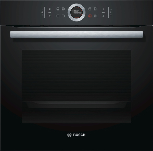 Bosch духовой шкаф встраиваемый электрический Serie 8 HBG634BB1, черный ...