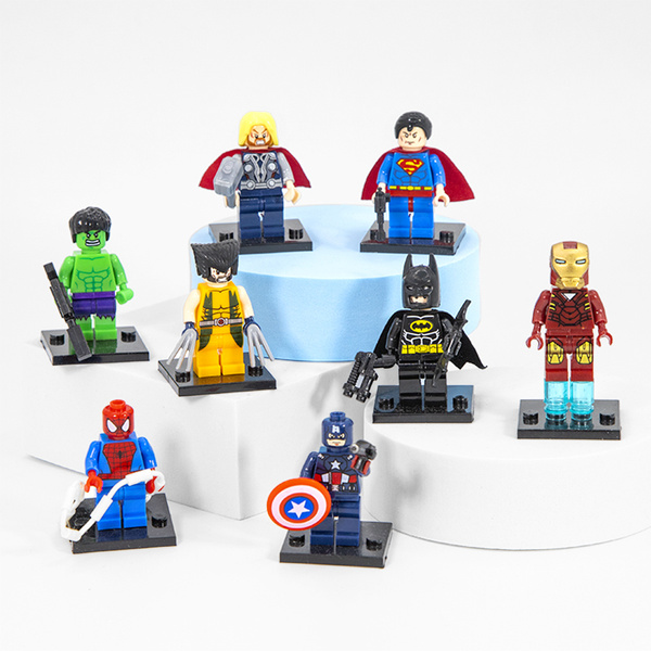 Набор Конструктор Фигурки Супергерой Hero building block doll with base ...