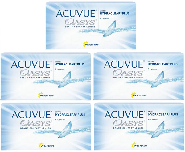 ACUVUE Oasys +2.25 / 14 / 8.4, 30 штук (5 пачек по 6 линз) контактные ...