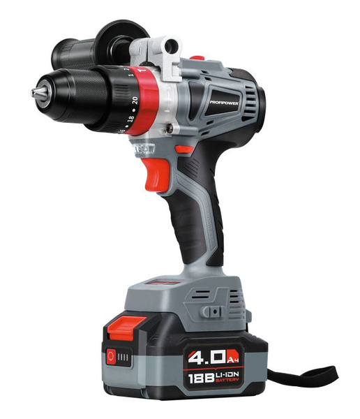 Profipower Дрель-шуруповерт, 18 В, 80 Нм, 2 АКБ купить на OZON по низкой цене (1353721601)