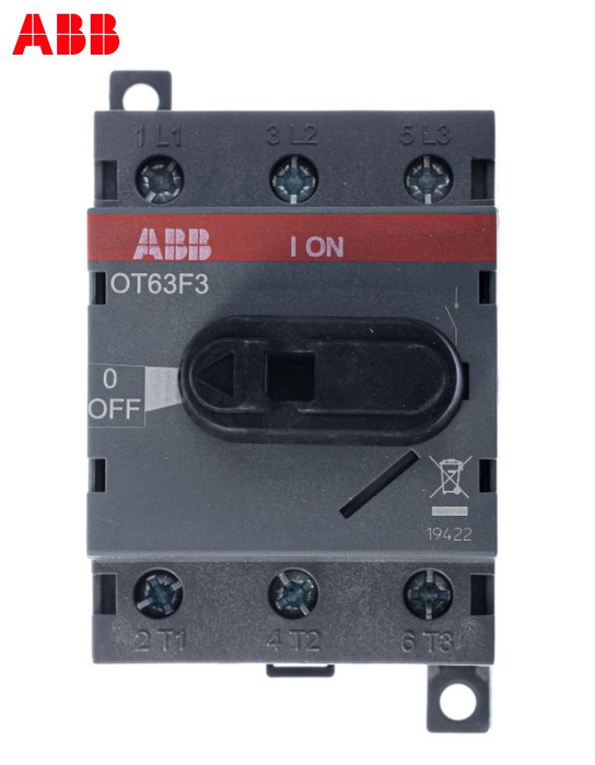 Рубильник ABB OT63F3 3P - купить по выгодной цене в интернет-магазине ...