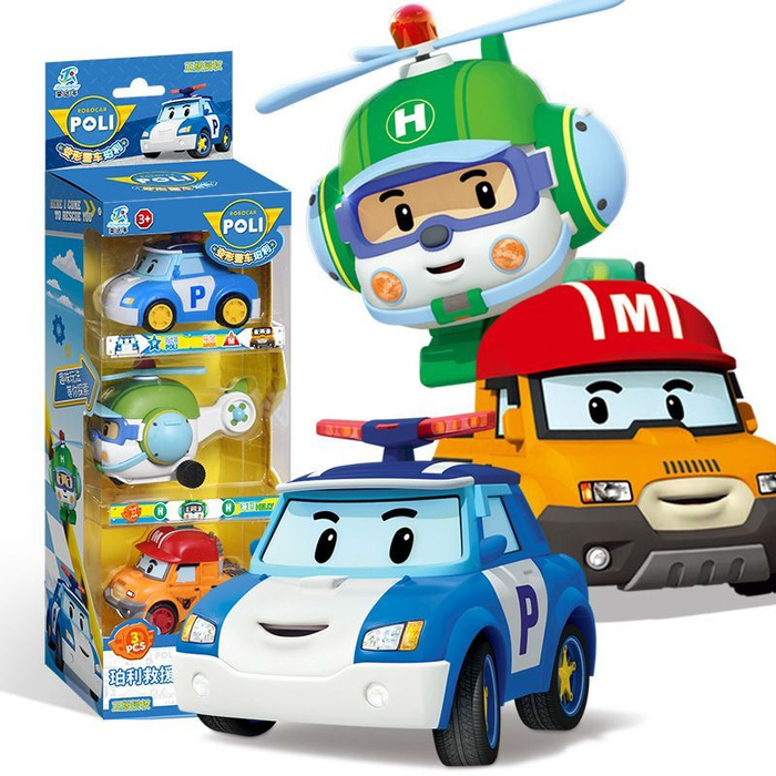Robocar Poli литая металлическая игрушечная машина, не трансформируемая ...