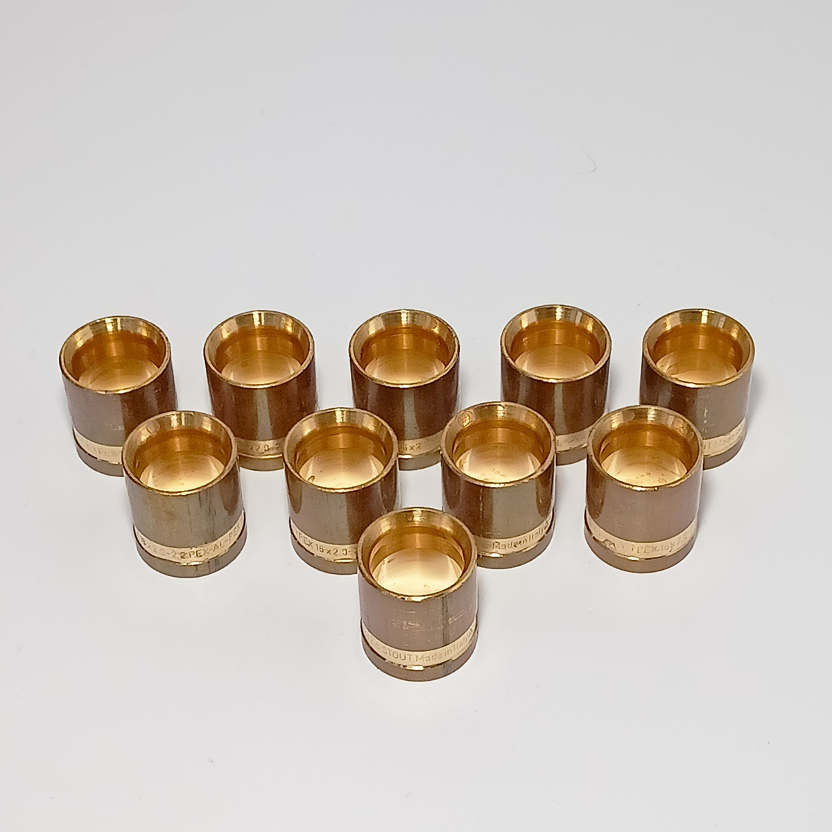 10 шт. Монтажные гильзы 16 мм. Stout для труб из сшитого полиэтилена ...