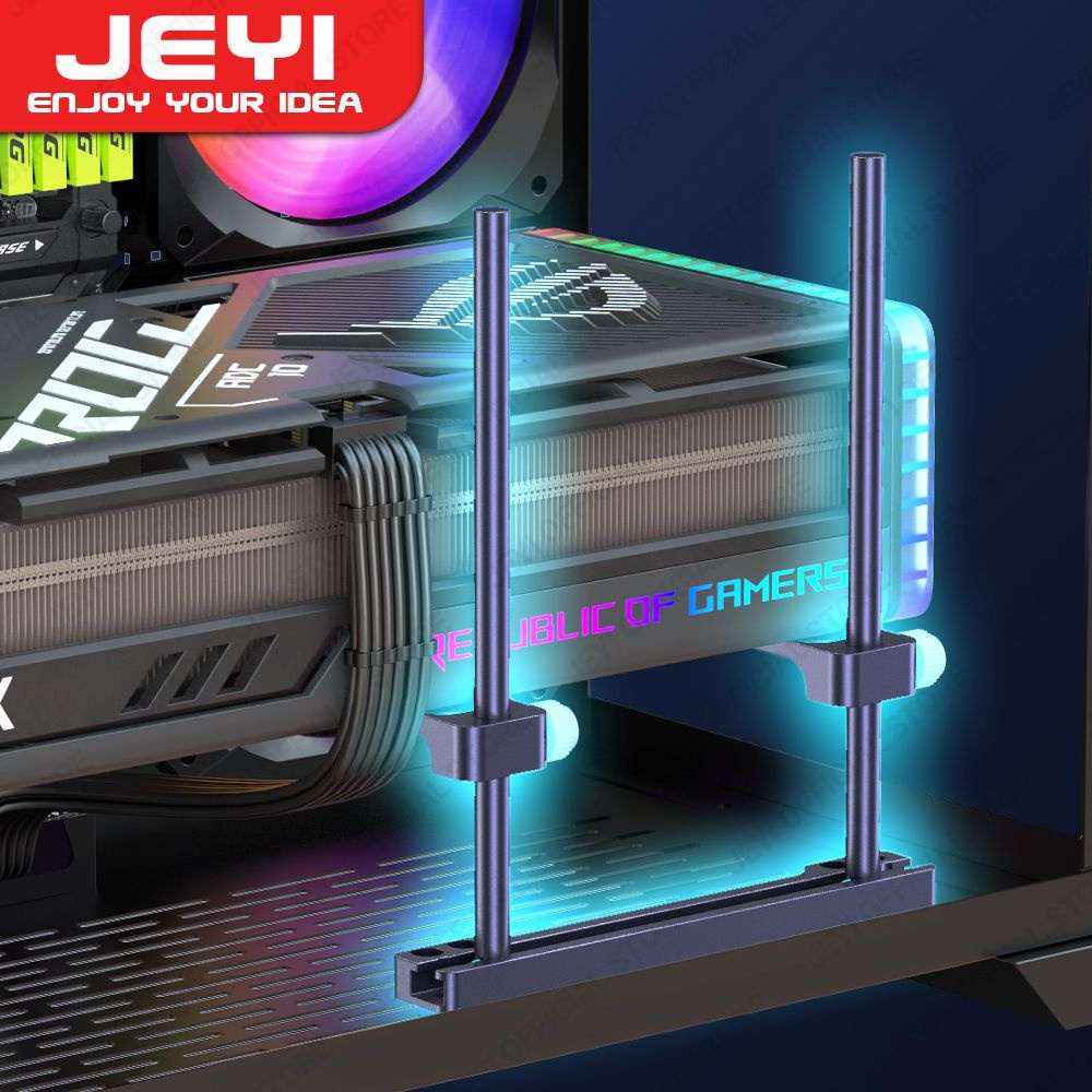 JEYI полностью алюминиевый регулируемый кронштейн для видеокарты, GPU ...
