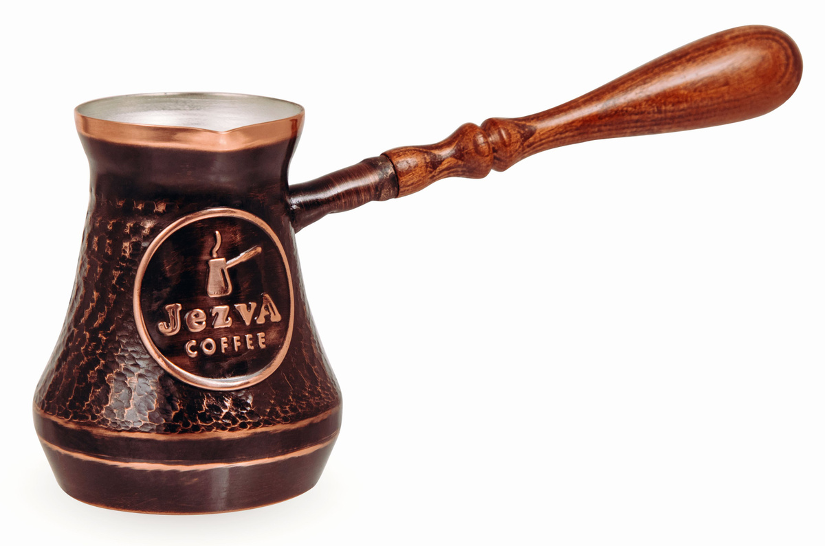 Турка для кофе медная 160 мл, JEZVA COFFEE Армянская джезва цельная, коллекция "Винтаж" купить ...