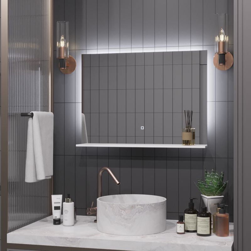 Зеркало для ванной Alias "KV_6000" прямоугольное, 60 см х 80 см Зеркало настенное купить c ...