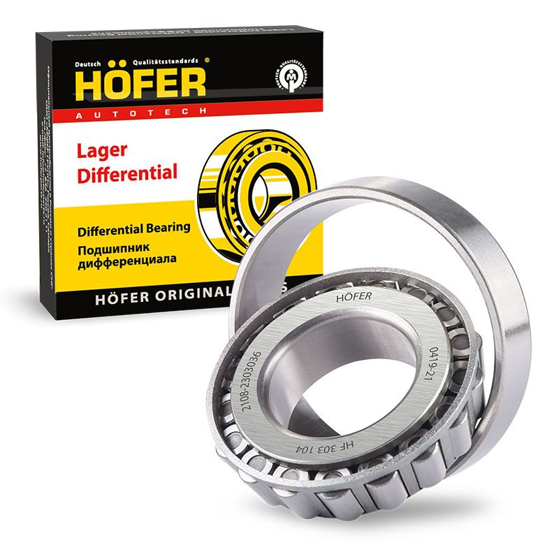 Подшипник дифференциала ВАЗ 2108 (6-7207A, 30207), HOFER HF303104 ...