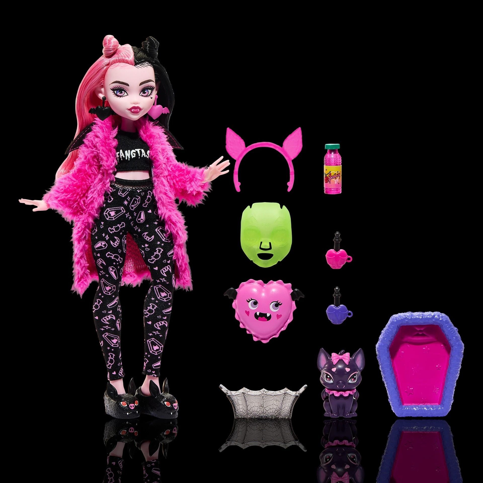 Monster High Doll And Sleepover Accessories, Draculaura, Creepover ...